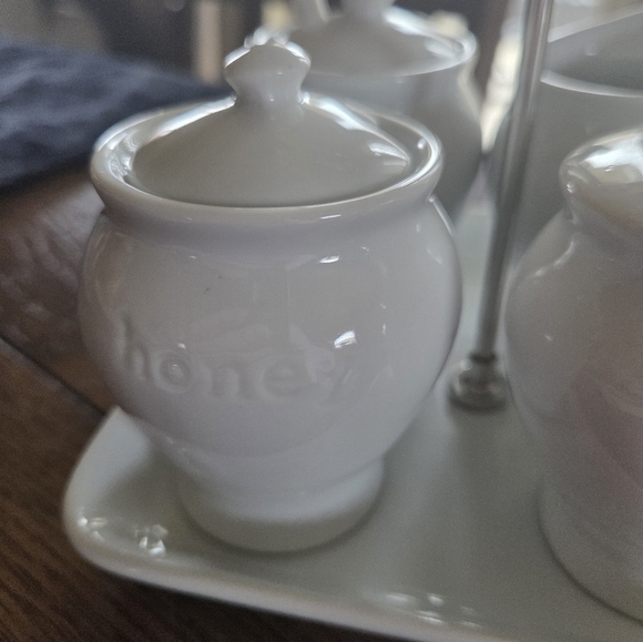 Pottery Barn | Dining | Pottery Barn Coffee House Condiment Set | Poshmark